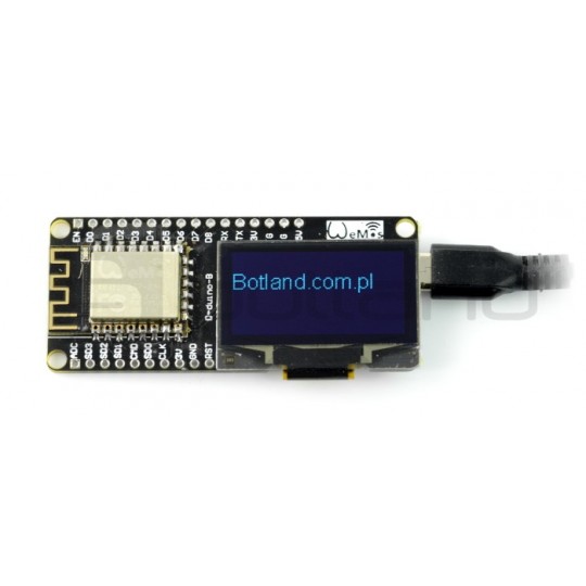 Moduł D-duino - ESP8266 + wyświetlacz OLED 1,3 Sklep Botland