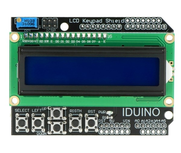 LCD Keypad Shield - wyświetlacz dla Arduino - Iduino ST1113 Sklep Botland